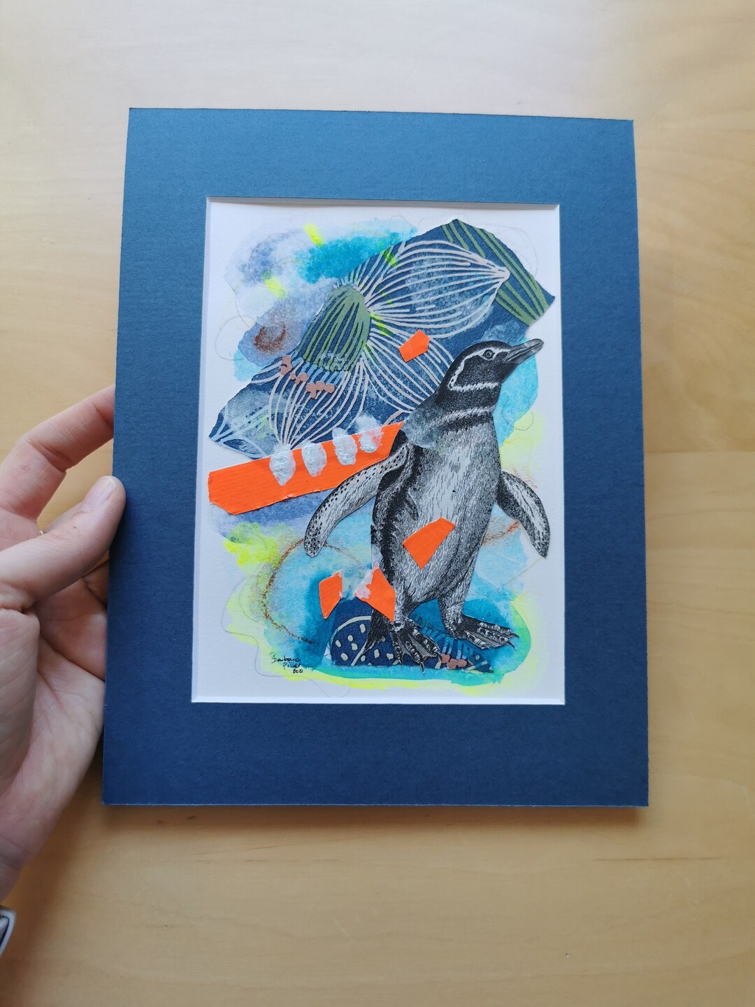 Penguin Collage Artwork like a Penguin Original Artwork by Artist ...