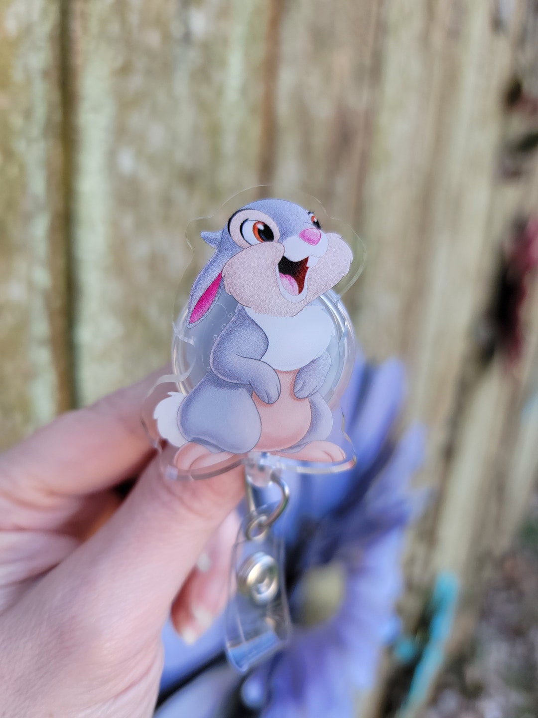 Cute Bunny Rabbit Badge Reel - Etsy