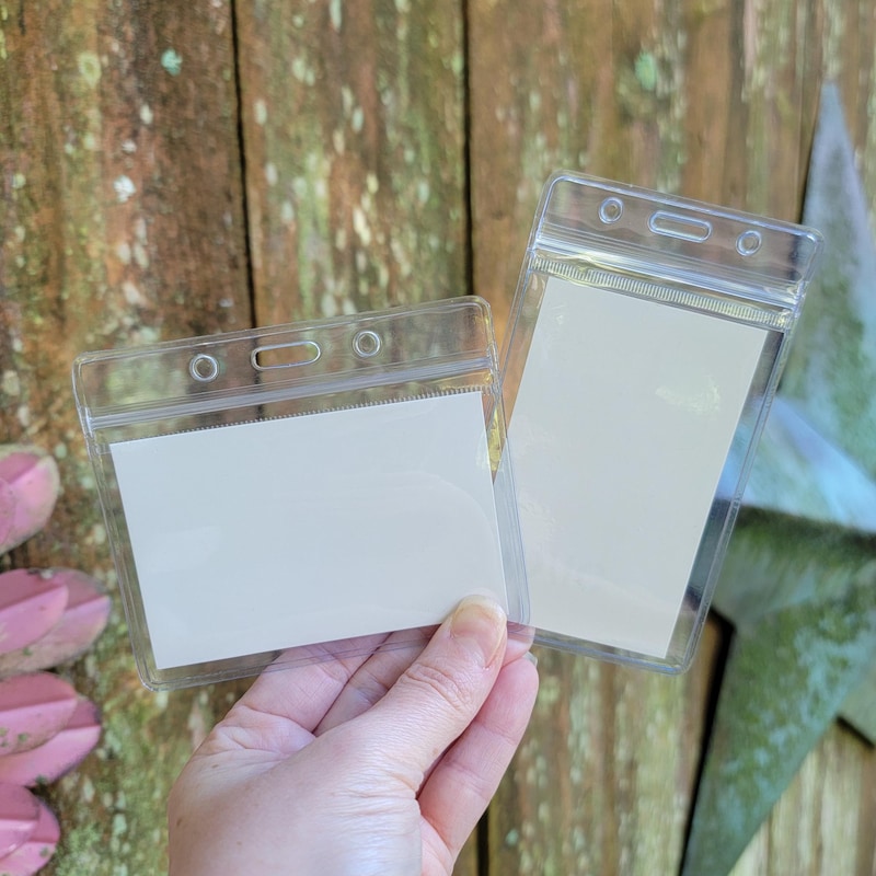 Name Badge Cover Vertical - Etsy