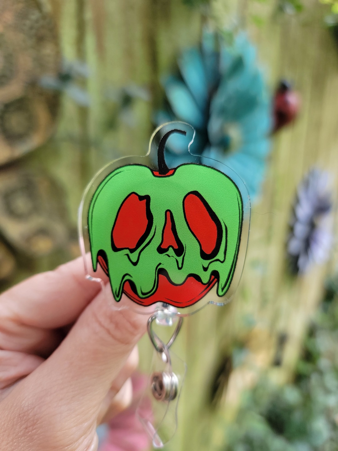 Halloween Scary Spooky Acrylic Badge Reel - Etsy