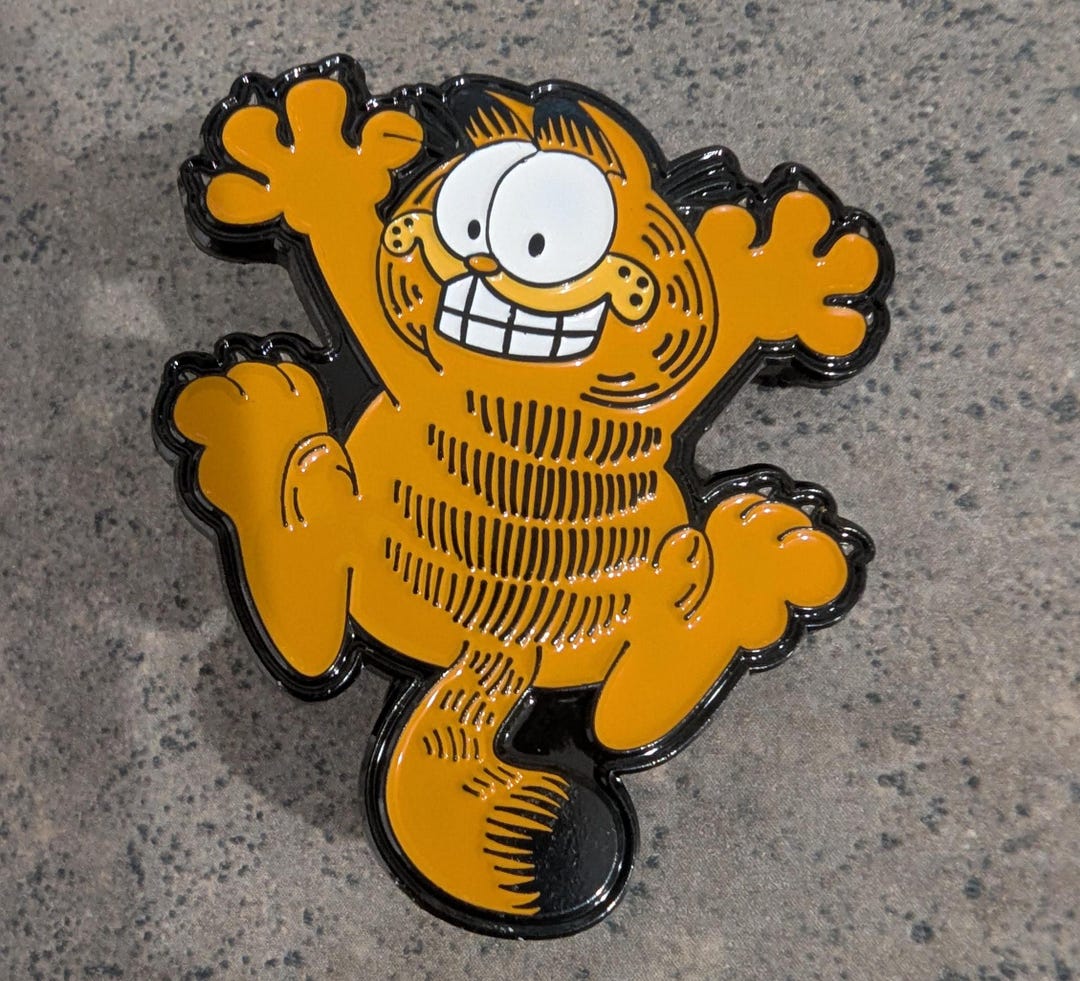 Garfield Enamel Pin - Etsy