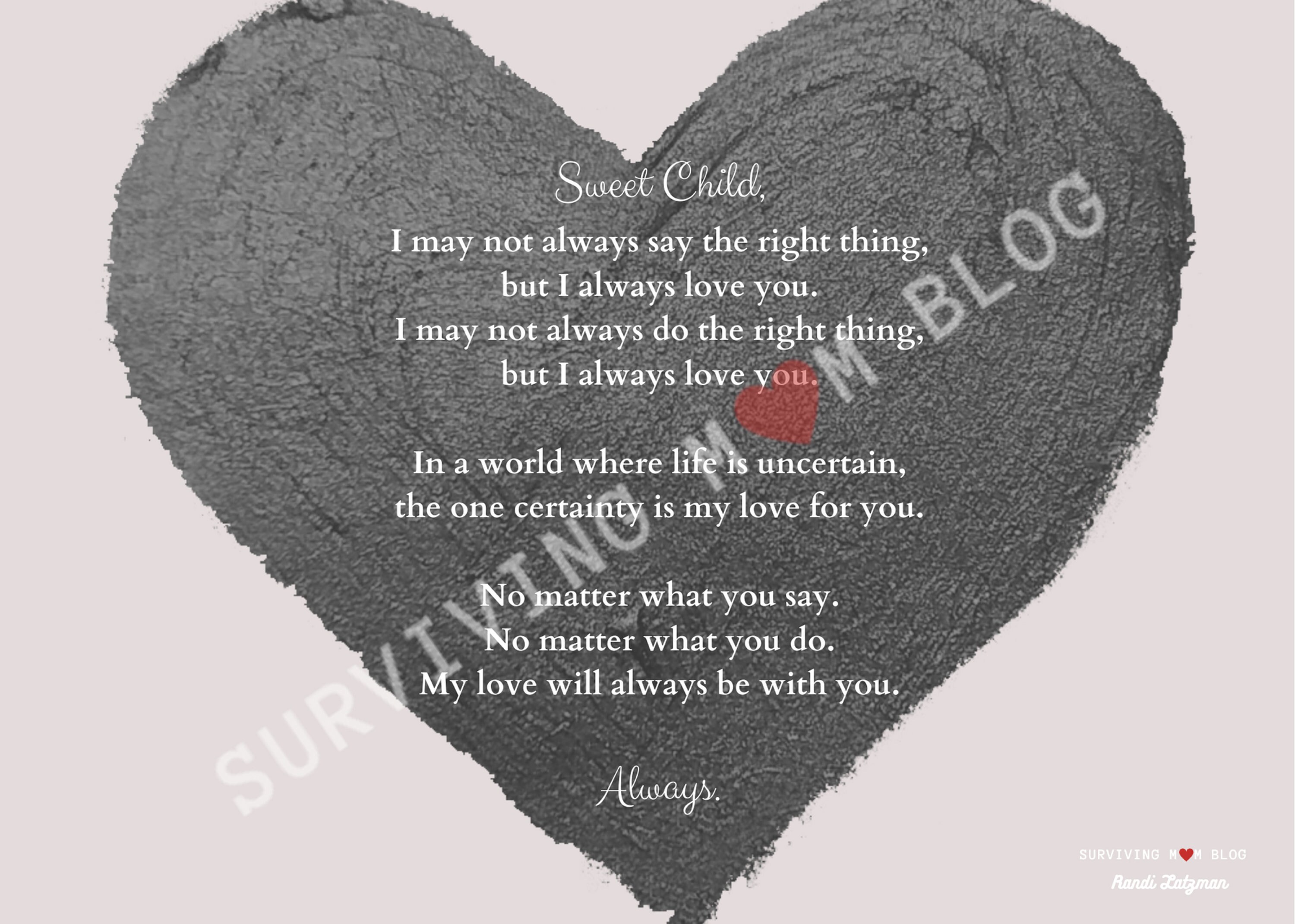 Always Digital Download Poem Print or Card Written for Sons or ...