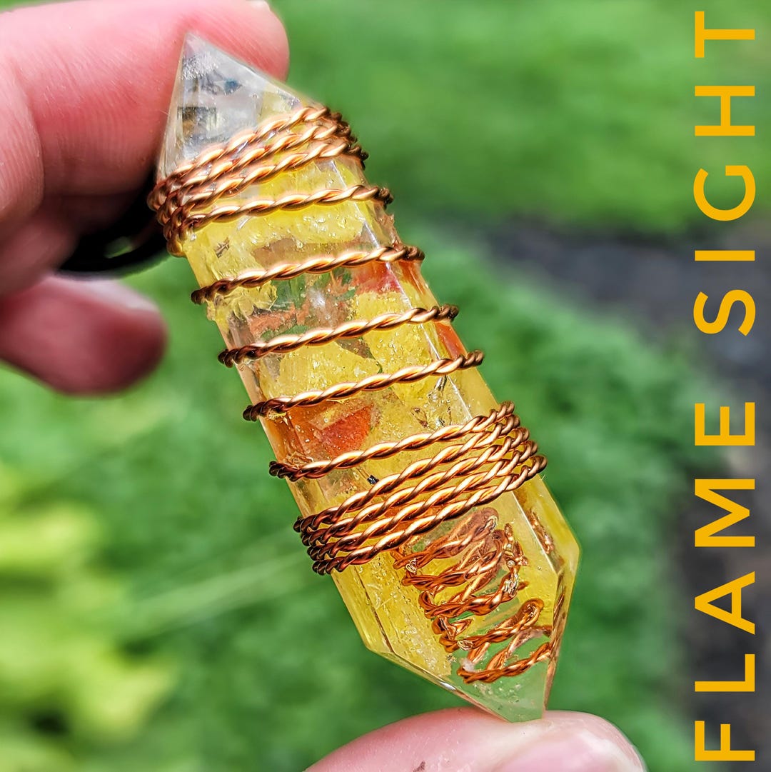 NEW! FLAME SIGHT Lumenite Pendant: (made to Order) Core Source Flame ...