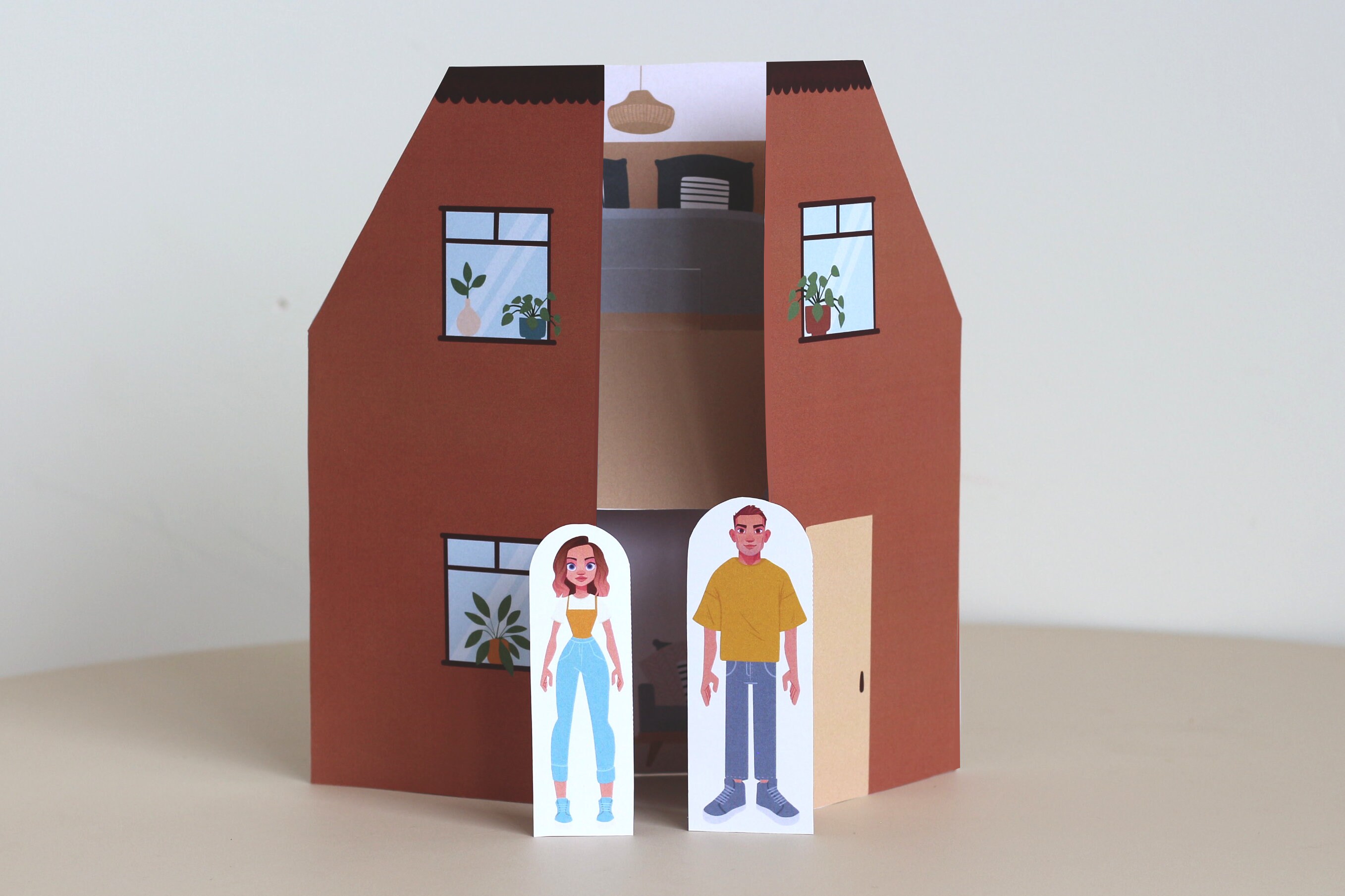 Printable Paper Doll House - Etsy