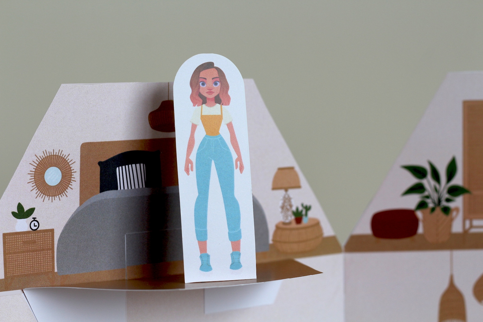 Printable Paper Doll House - Etsy