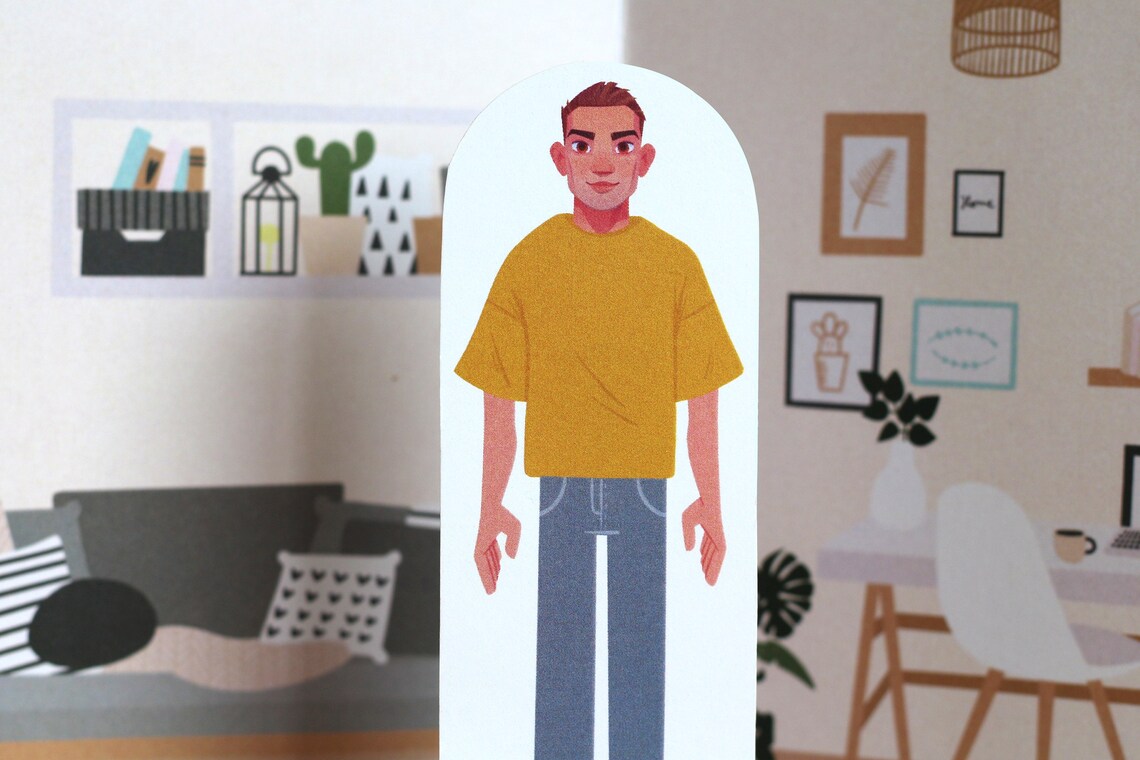 Printable Paper Doll House - Etsy