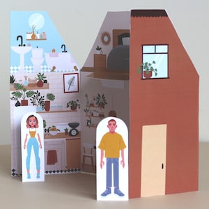 Printable Paper Doll House - Etsy