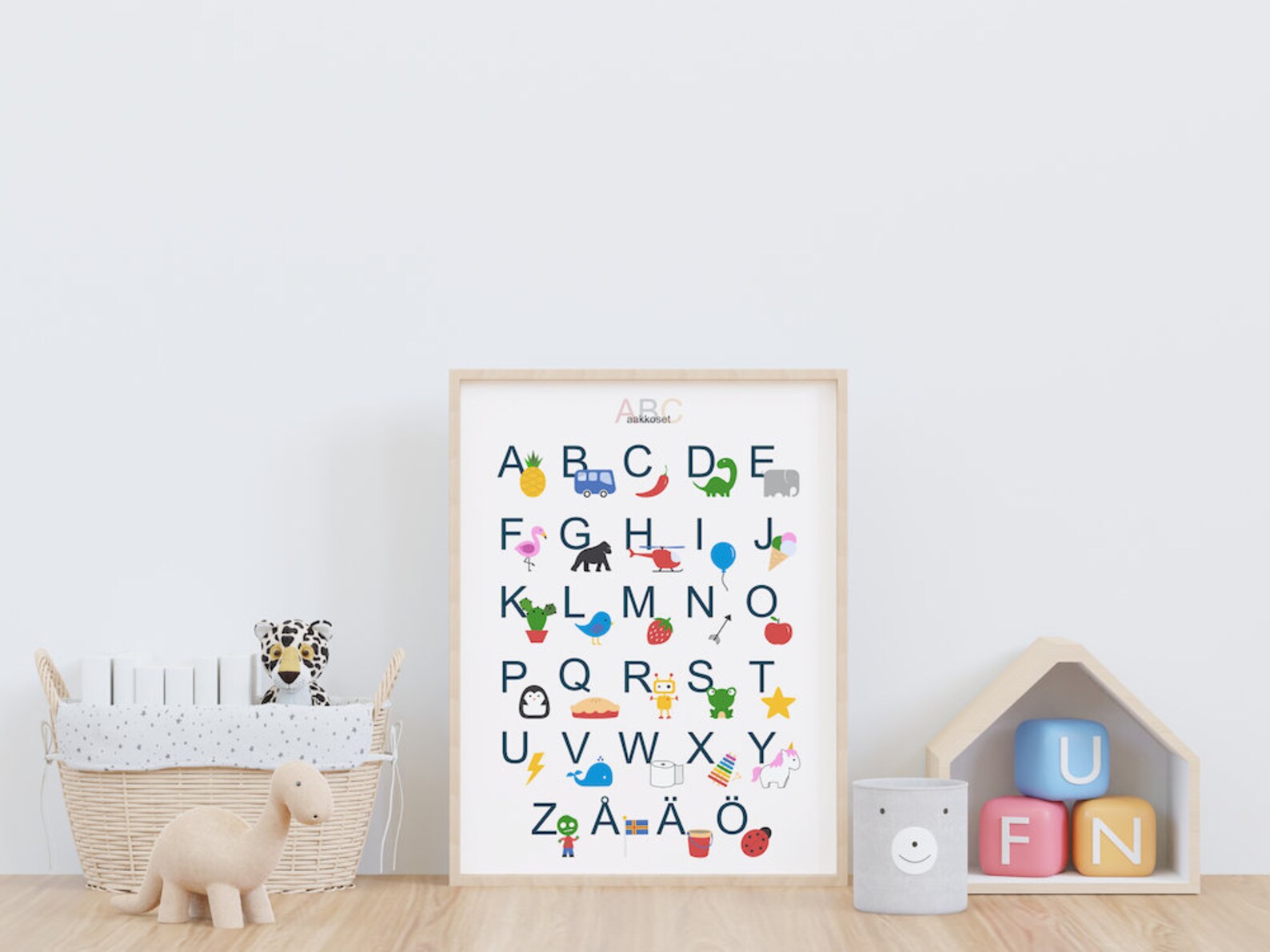 ABC Aakkoset - Finnish Alphabet - Alphabet Poster - Digital Download ...