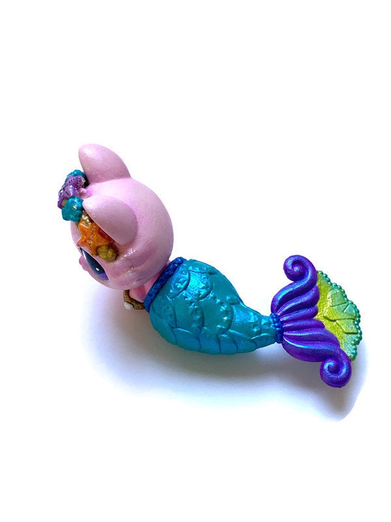 Littlest Pet Shop Custom Mermaid Cat,hand Painted Lps,littlest Pet Shop ...