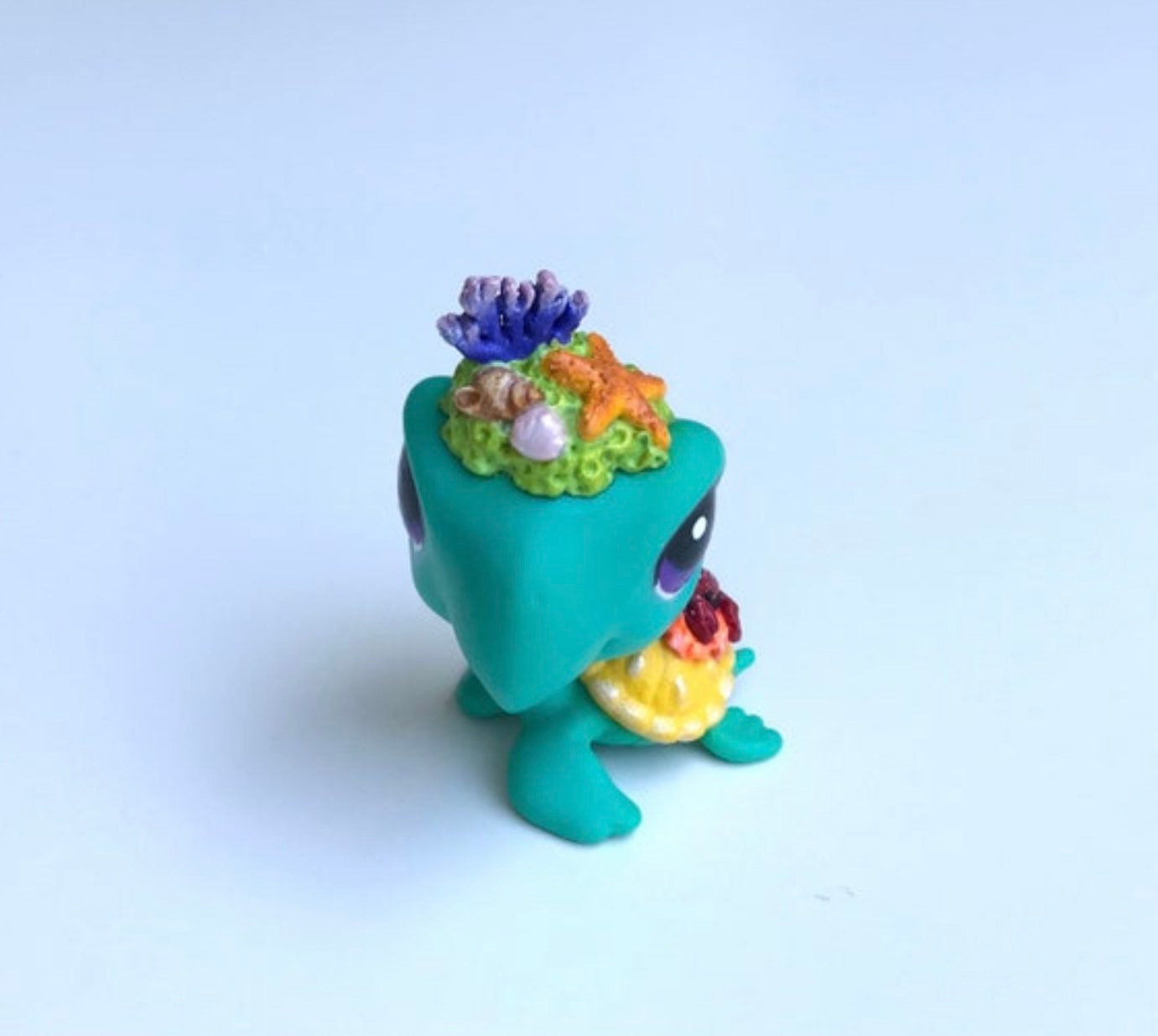 Littlest Pet Shop Custom Sea Turtle,hand Painted LPS Turtle,repainted ...