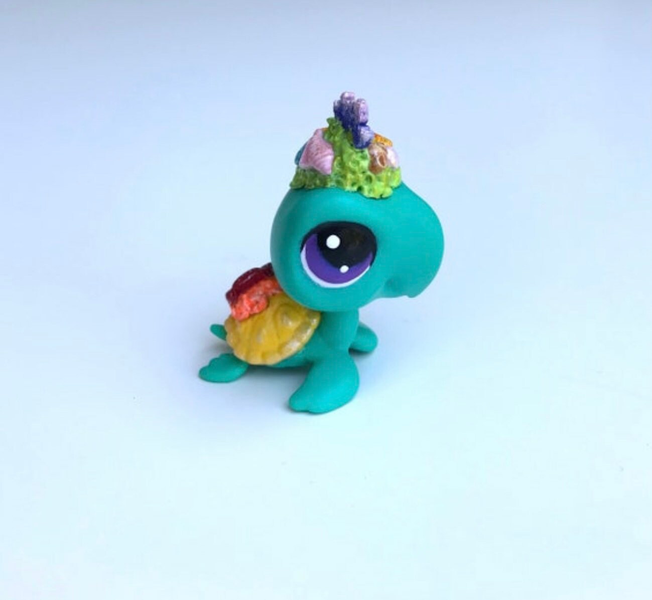 Littlest Pet Shop Custom Sea Turtle,hand Painted LPS Turtle,repainted ...