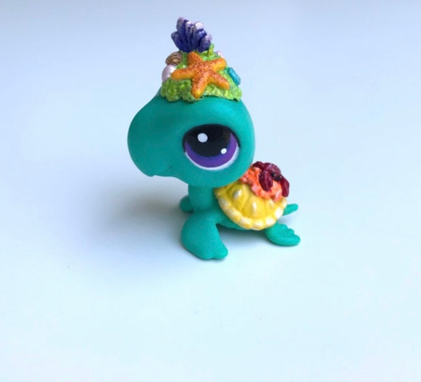 Littlest Pet Shop Custom Sea Turtle,hand Painted LPS Turtle,repainted ...
