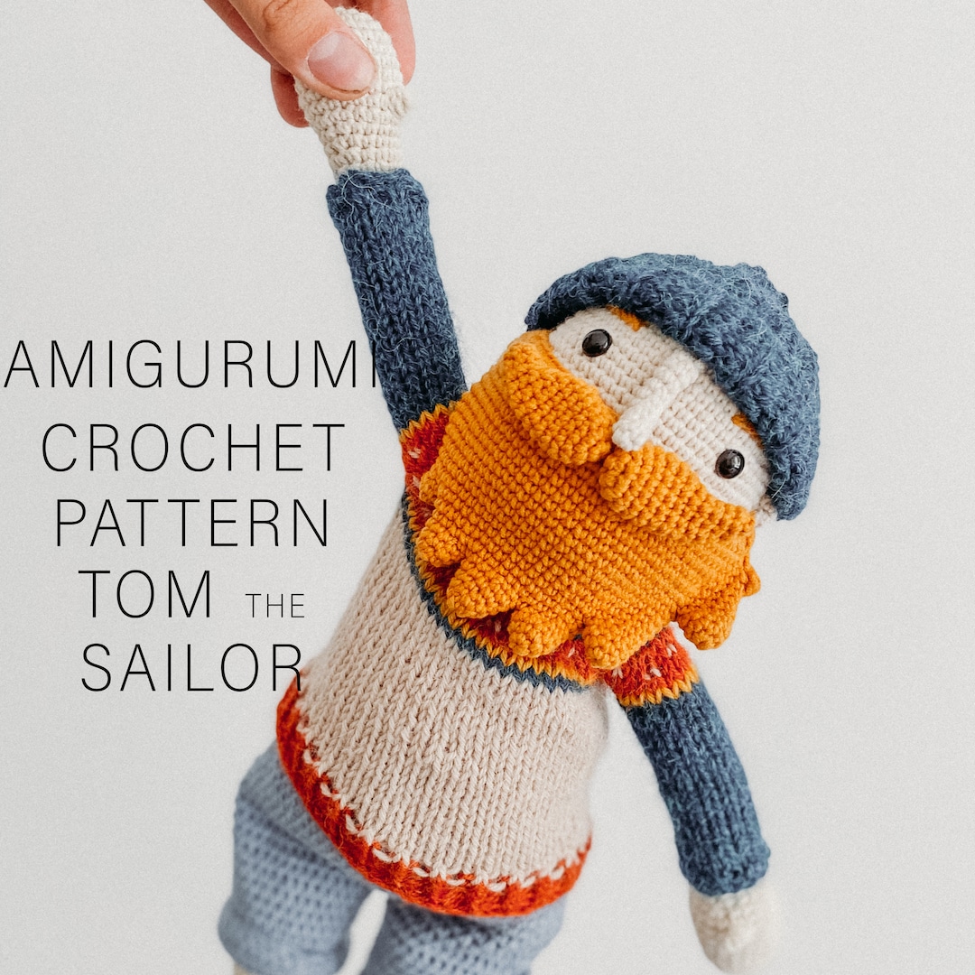 PDF Amigurumi Doll Crochet Pattern Tom the Sailor (ENG) - Etsy