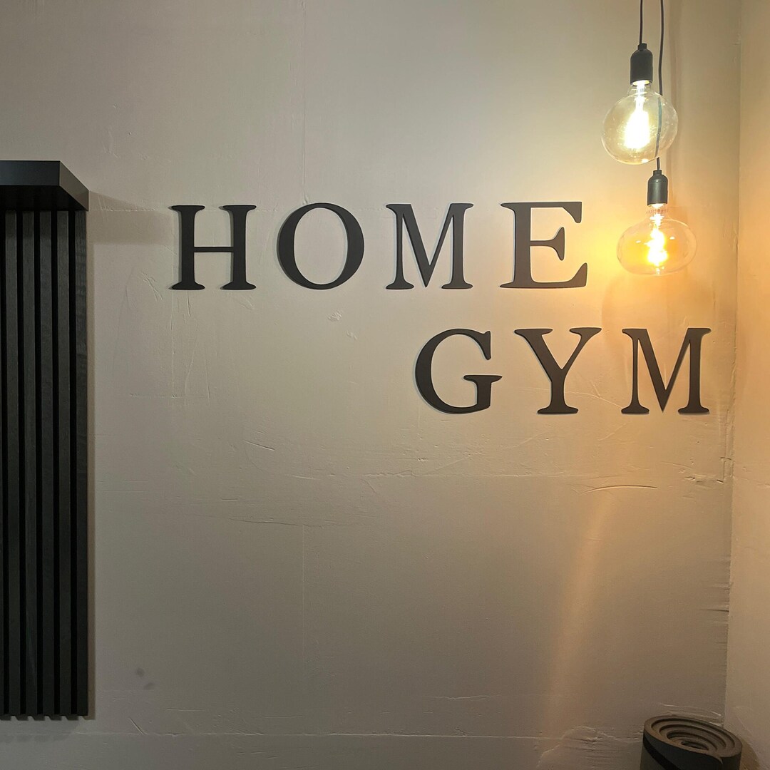 Home Gym Lettering, Home Gym Lettering - Etsy