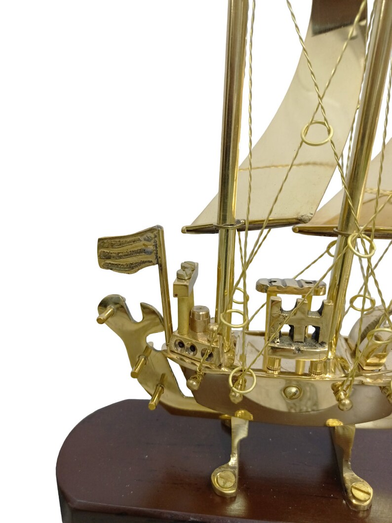 Elegant Brass Ship Side Table Maximalist Interior Coffee Table ...