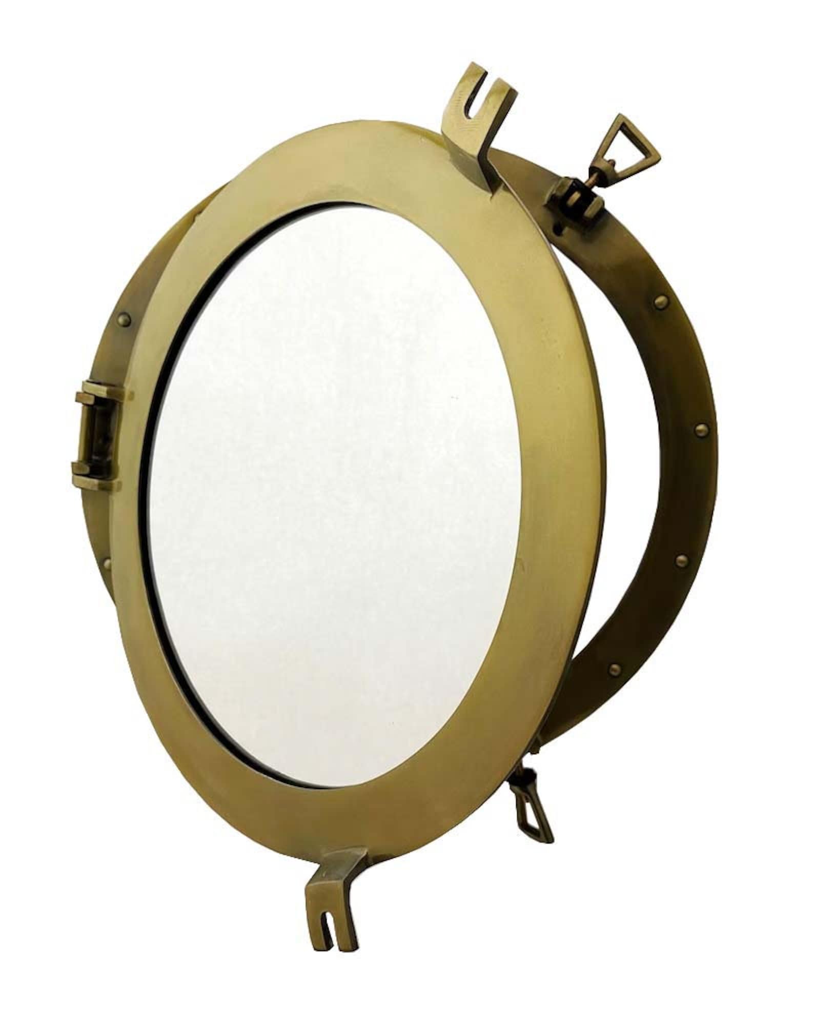 Chrome / Brass/silver Finish Porthole Mirror Nautical Wall Decor Opens ...
