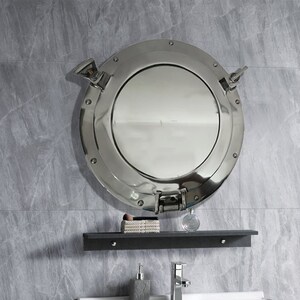 Chrome / Brass/silver Finish Porthole Mirror Nautical Wall Decor Opens ...