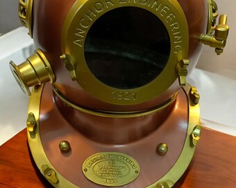 US Navy Diving Helmet Bronze Finish Deep Sea Diver's Helmet, Nautical ...