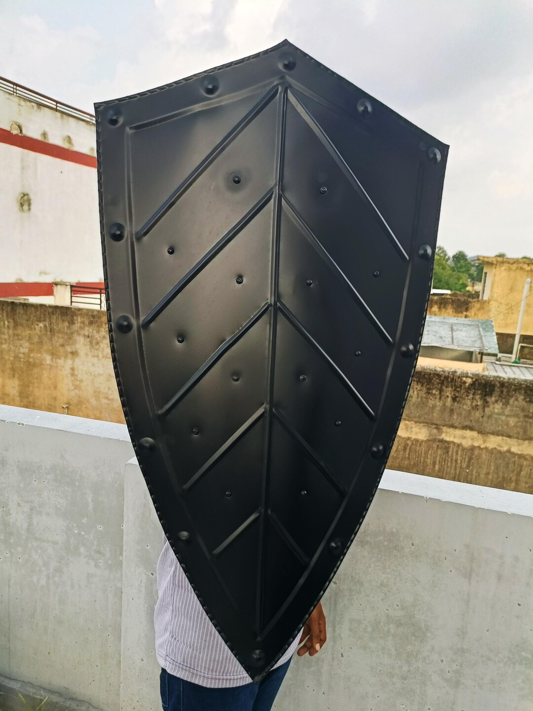 14th Century Heater Shield Functional 18 Gauge Steel Medieval ...