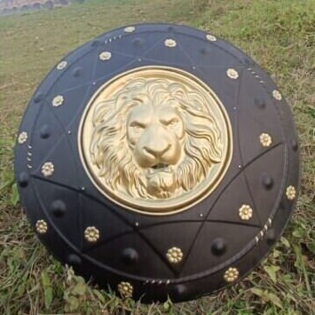 Lion Round Shield Medieval Steel Knight Armor Shield 24 - Etsy