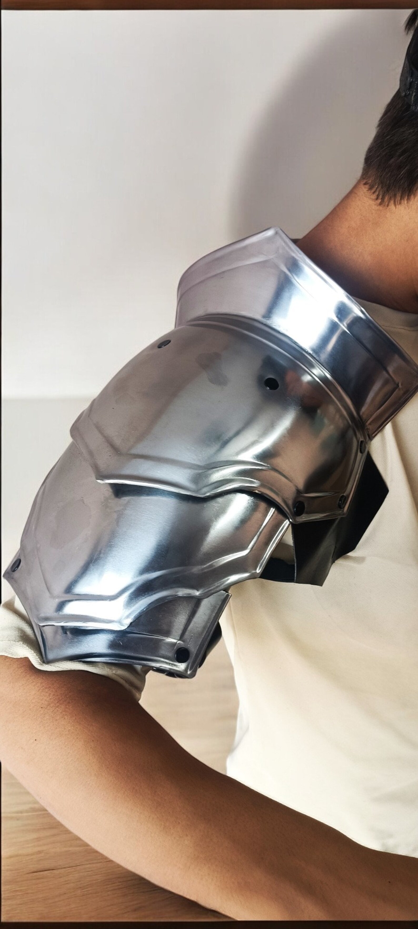 Steel Shoulder Pauldron Armor Cosplay Larp Christmas Gifts - Etsy UK