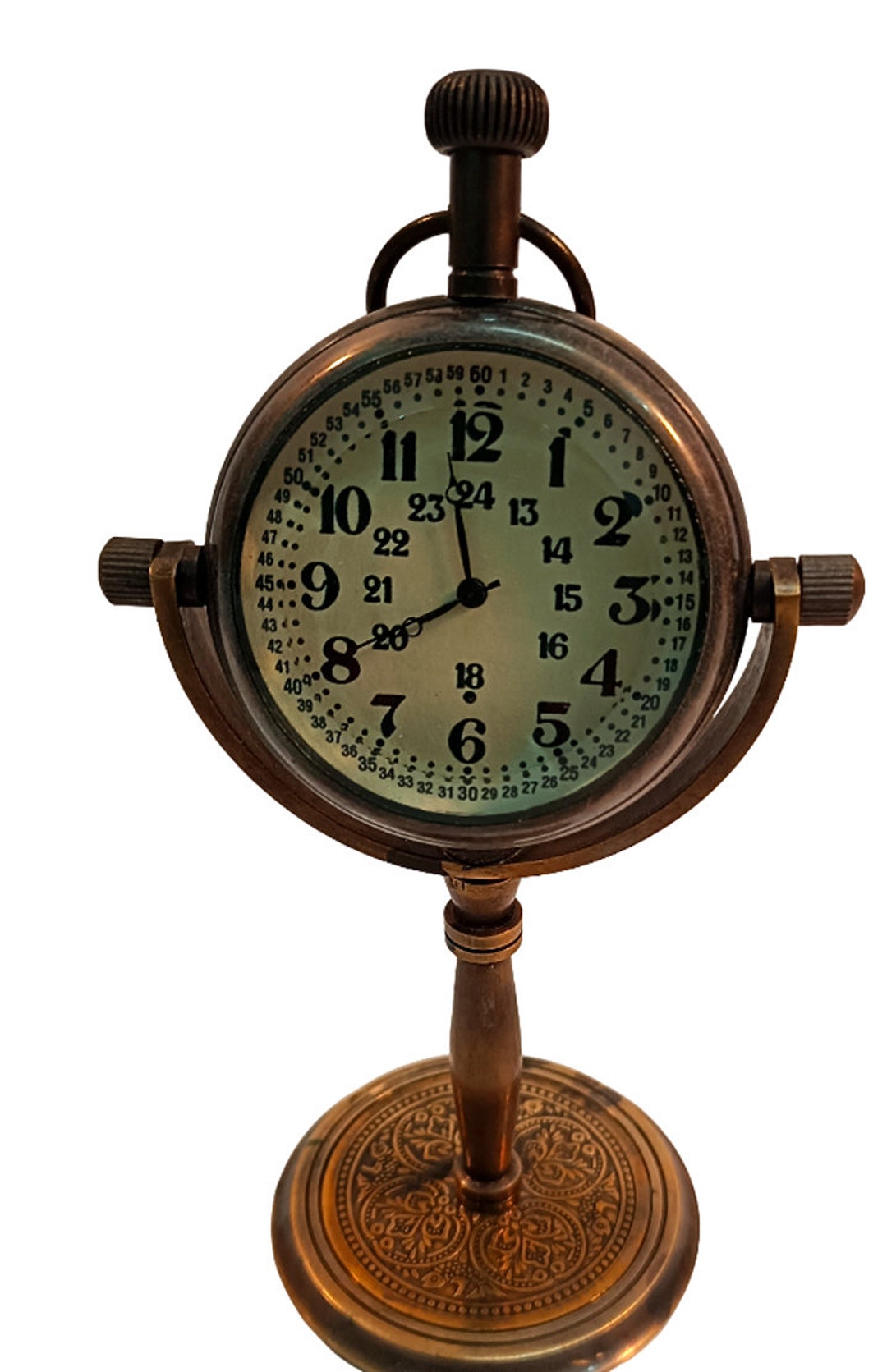 Vintage Style Brass Table Top Clock,table Decor Clock, Home Decor, Room ...