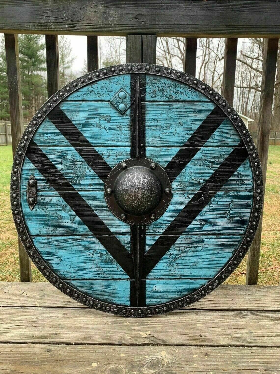 Medieval Viking Shield Eivor Valhalla Cosplay Ragnar Battle Ready ...