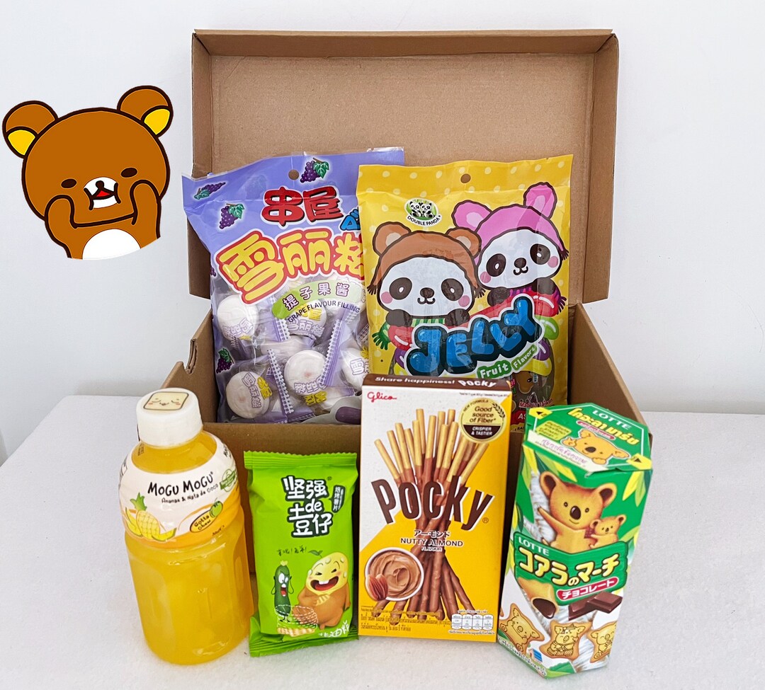 Asian Snacks FREE STICKERS Asian Treats Box Asian Snack Box Korean Box ...
