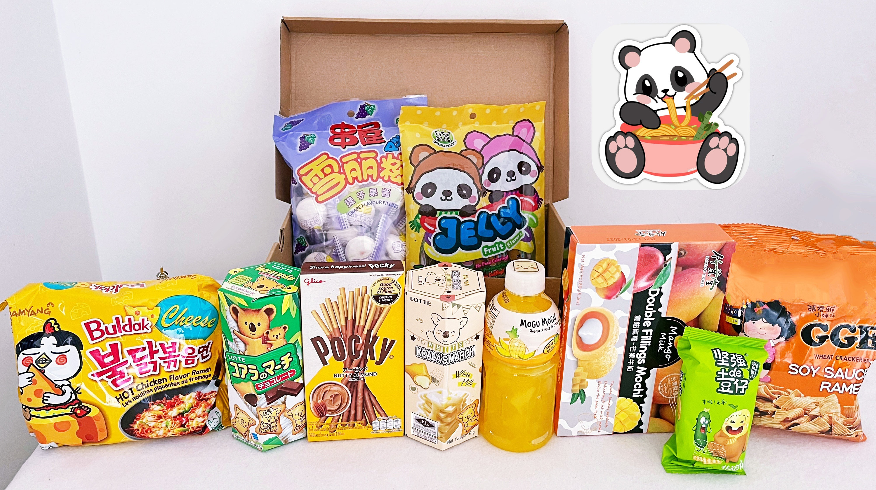 Asian Snacks Free Stickers Snack Box Asian Sweet and - Etsy