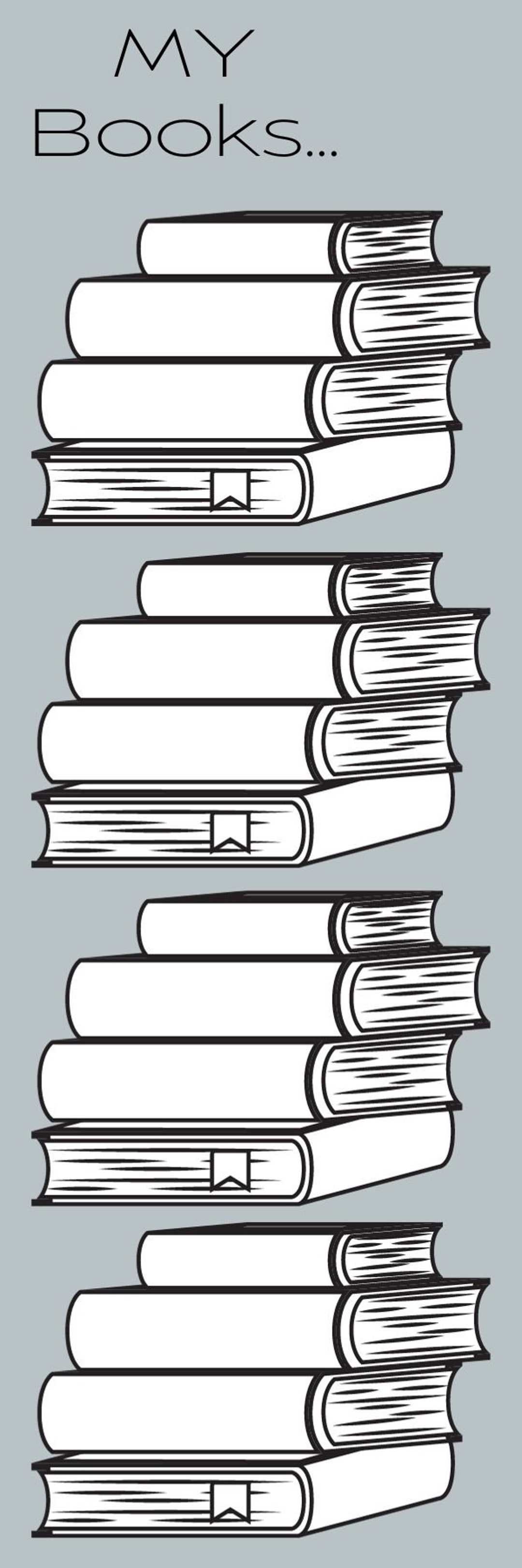 Reading Tracker Bookmark - Etsy