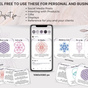 Grid for Crystals, Printable Grid Cards, Chakra Crystal Grid for ...