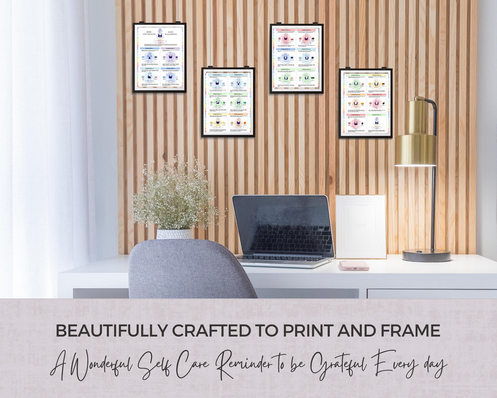 Reiki Hand Positions for Self Healing Usui Reiki Chart Reiki - Etsy