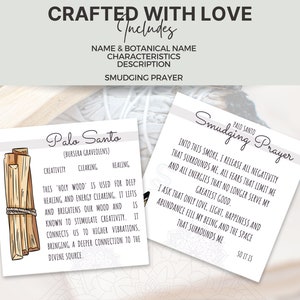 Smudging Cards, Smudging Prayer Cards & Smudging Instructions Sage and ...