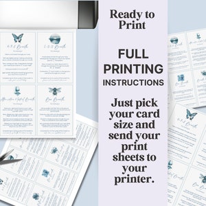 32 Breathing Cards, Mindful Breathwork Calming Techniques, Printable ...