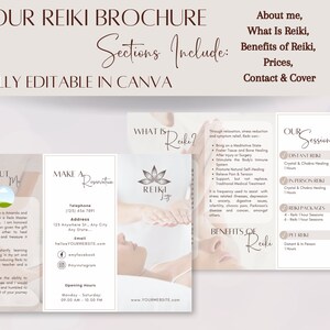 Reiki Marketing Brochure, Reiki Brochure for Your Energy Healing ...