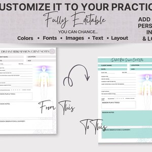 Reiki Business Form Bundle, Reiki Session, Reiki Certificates, Distance ...