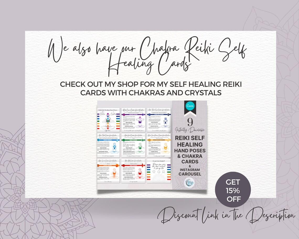 Reiki Principles Card & Reiki Aftercare Card Just for Today - Etsy