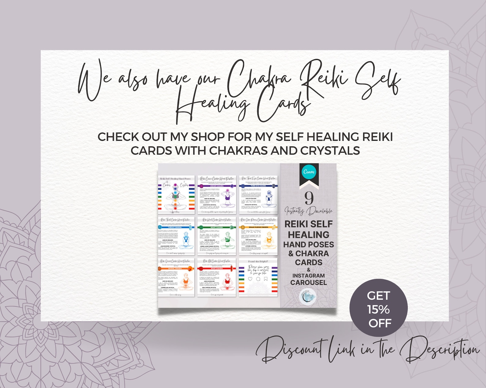 Reiki Principles Card & Reiki Aftercare Card Just for Today - Etsy