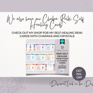 Reiki Principles Card & Reiki Aftercare Card, Just for Today Reiki ...