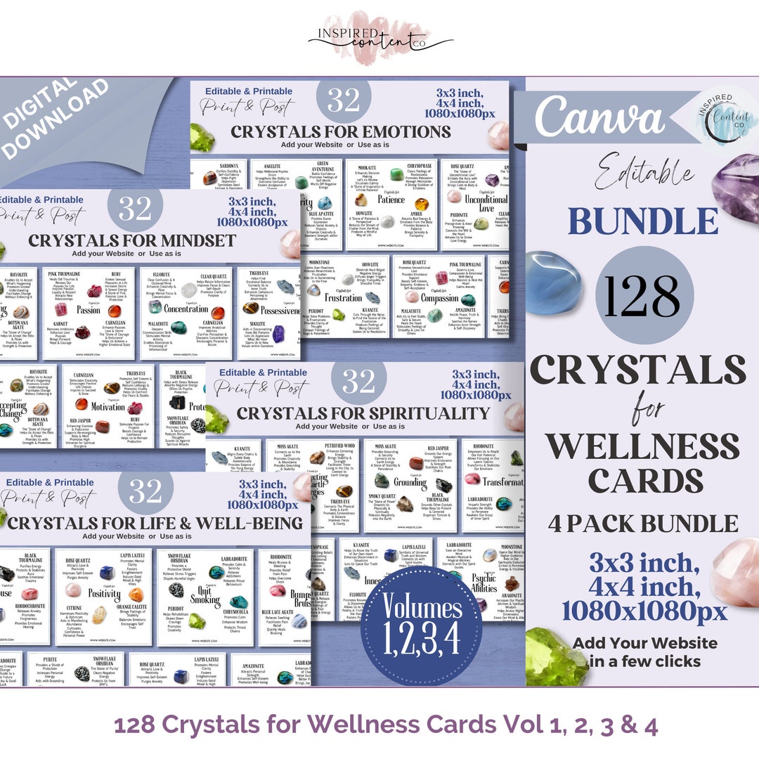 128 Crystals for Mindset, Emotions, Spirituality, Life and Well-being ...