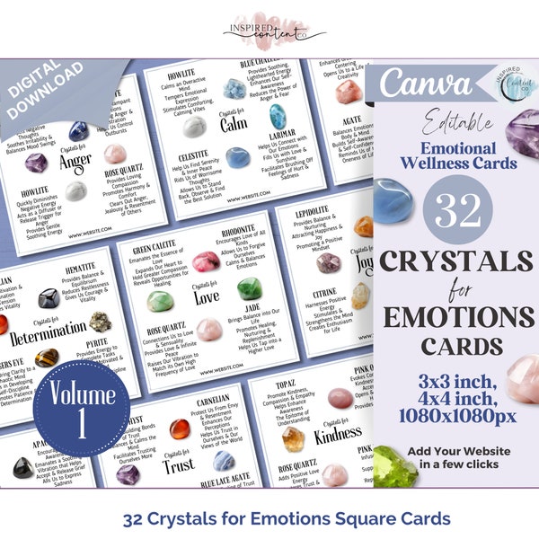 Printable Crystal Cards - Etsy