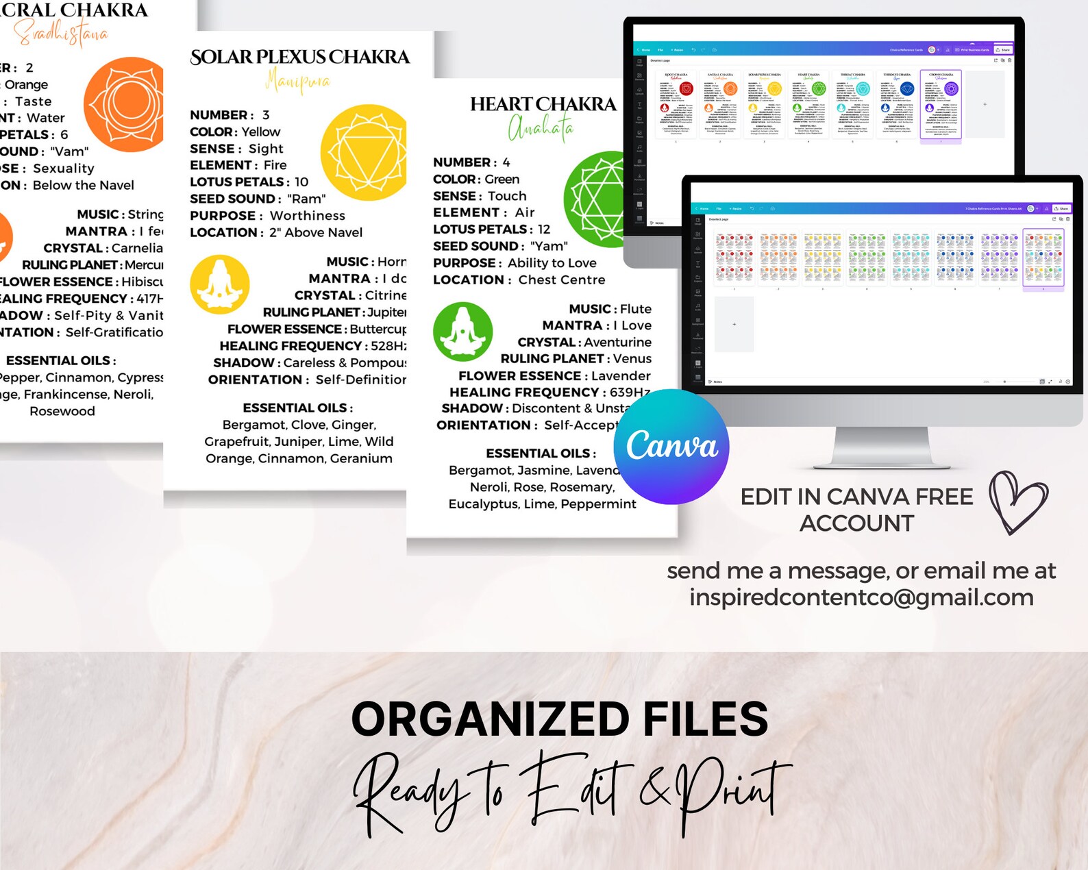 7 Chakra Cards: Printable Healing Chakra Information Cards - Etsy