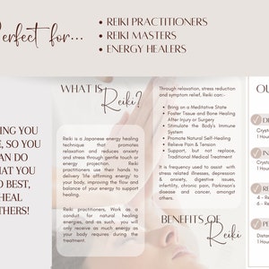 Reiki Marketing Brochure, Reiki Brochure for Your Energy Healing ...