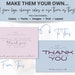 Thank You Thank You Card, Thank You Business Insert Cards, Appreciation ...