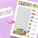 Printable Cleaning Tracker, House Chores Game, Fun Habit, Clean Task ...