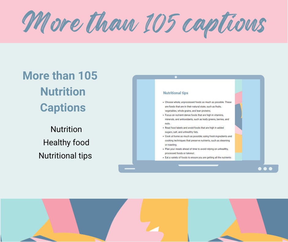 Instagram Nutrition Captions for 105 Days Nutrition Captions ...