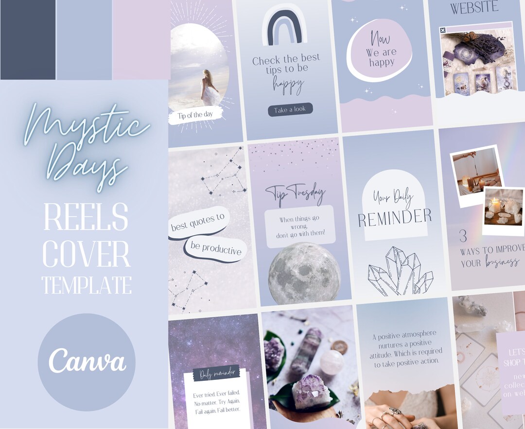30 Spiritual Instagram Reel Templates | Canva Instagram Reels Covers ...