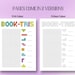 Printable Book Tracker, Monthly Log Game, Reading Habit, Books to Read ...
