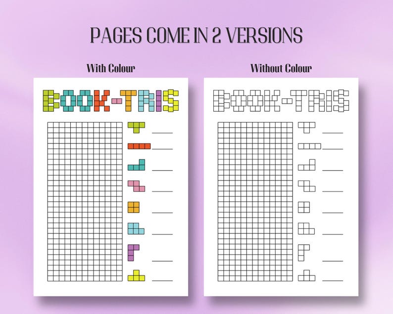 Printable Book Tracker, Monthly Log Game, Reading Habit, Books to Read ...