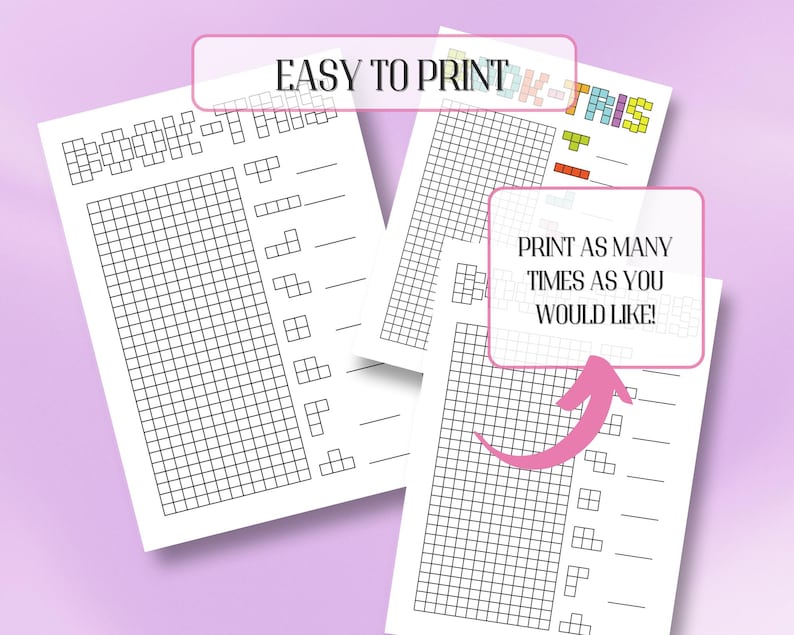 Printable Book Tracker, Monthly Log Game, Reading Habit, Books to Read ...